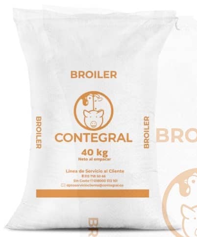 Alimento para pollos de engorde Broiler Pel x 40 kg - Contegral | Croper