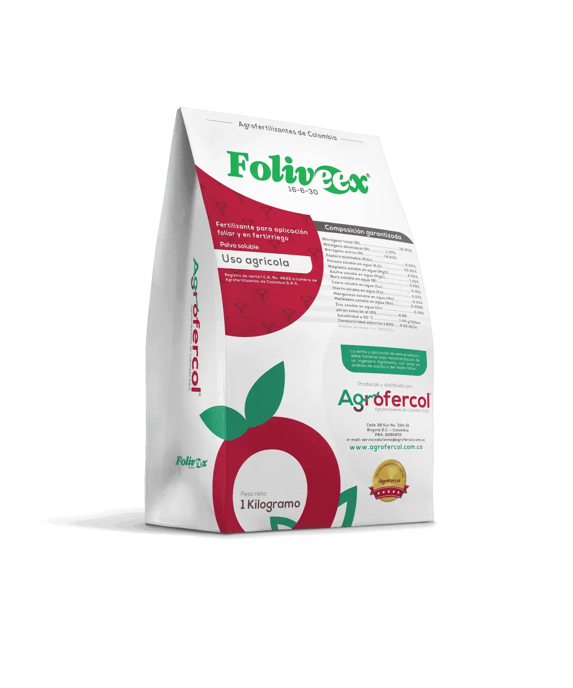 Foliveex Fertilizante Hidrosoluble Agrofercol | Croper