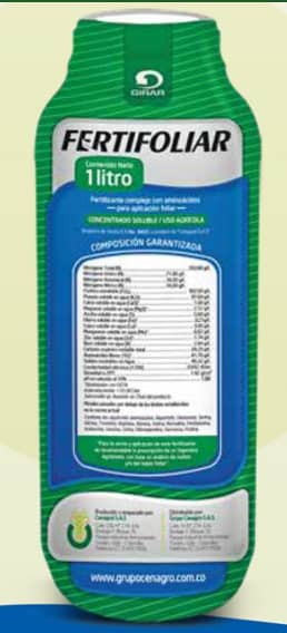 FERTIFOLIAR X LITRO | Croper