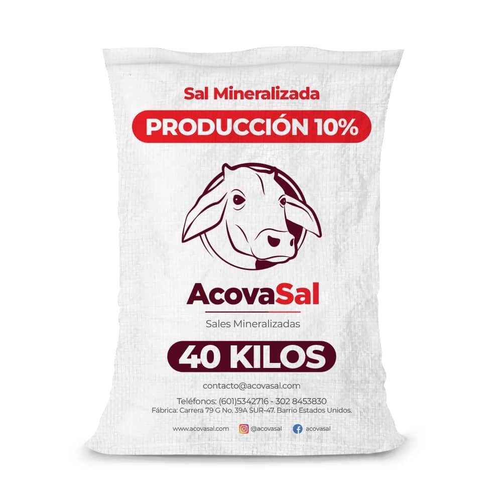 Sal Mineralizada Premium Producción 10 % x 40 Kg | Croper