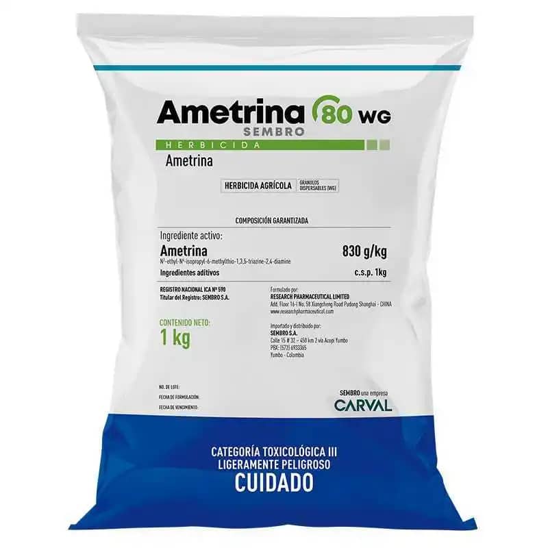 Herbicida Ametrina 80 WG, selectivo de pre y post-emergencia. | Croper
