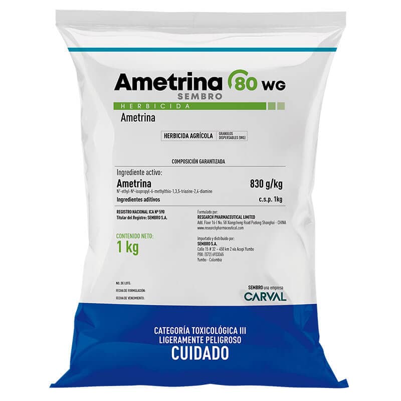 Herbicida sistémico Ametrina 80 WG X 25kg | Croper