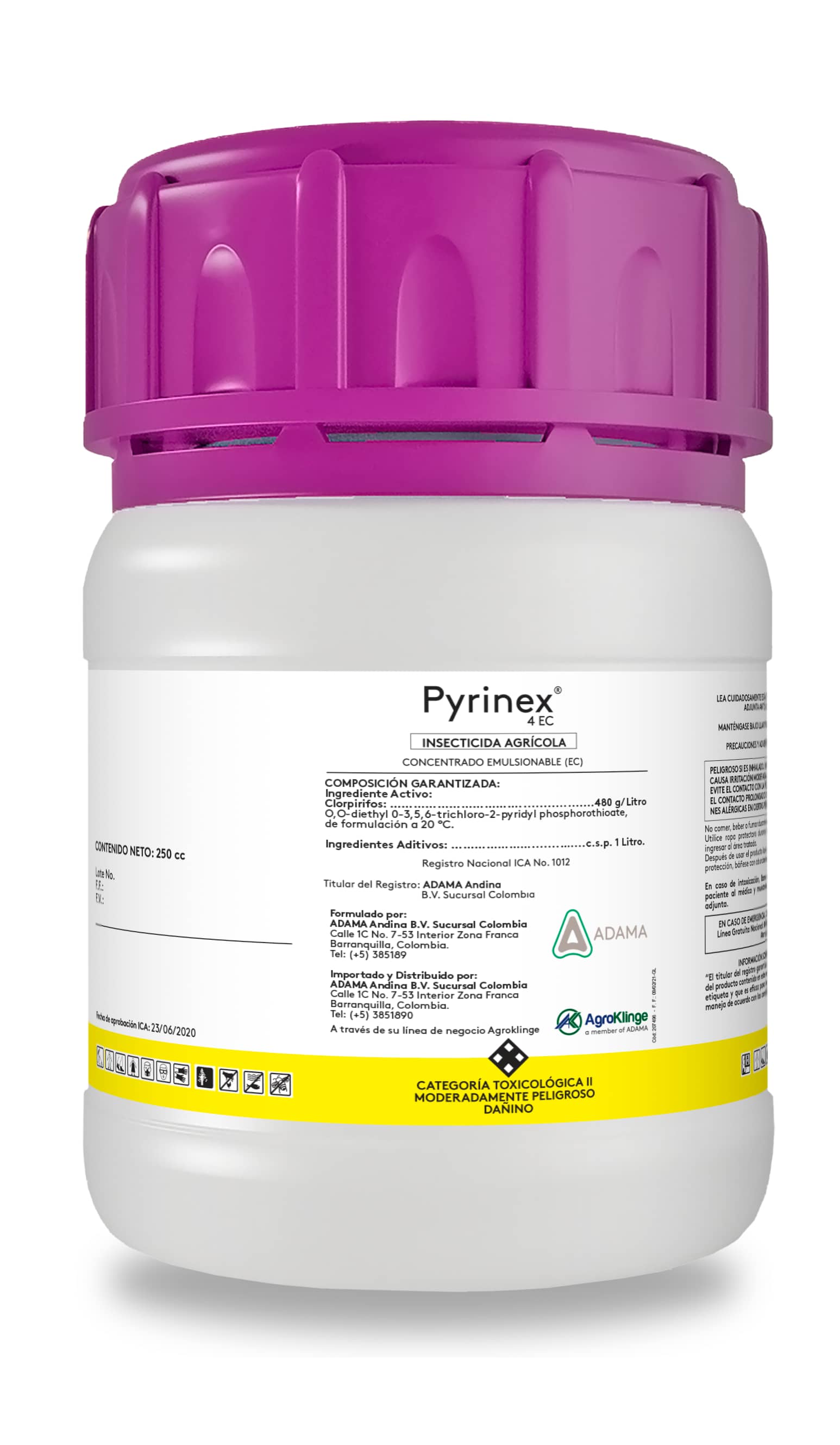 Insecticida Pyrinex® 4 EC x 250 cc - Adama | Croper