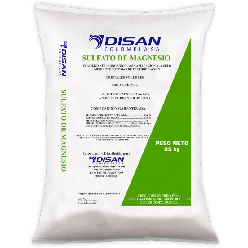 Fertilizante Sulfato De Magnesio x 25 Kg - Disan | Croper