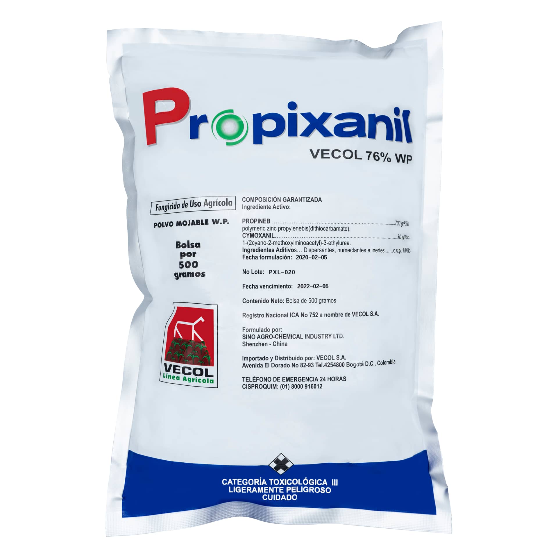 Fungicida Propixanil Vecol 76% WP x 500 Gr | Croper
