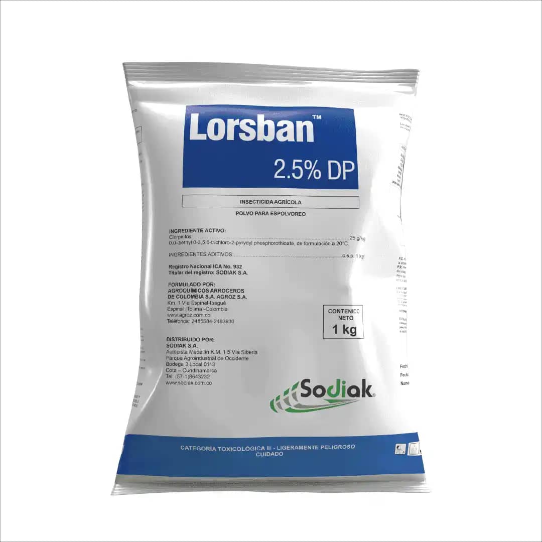 Insecticida Lorsban 2.5% DP x 1 Kg | Croper
