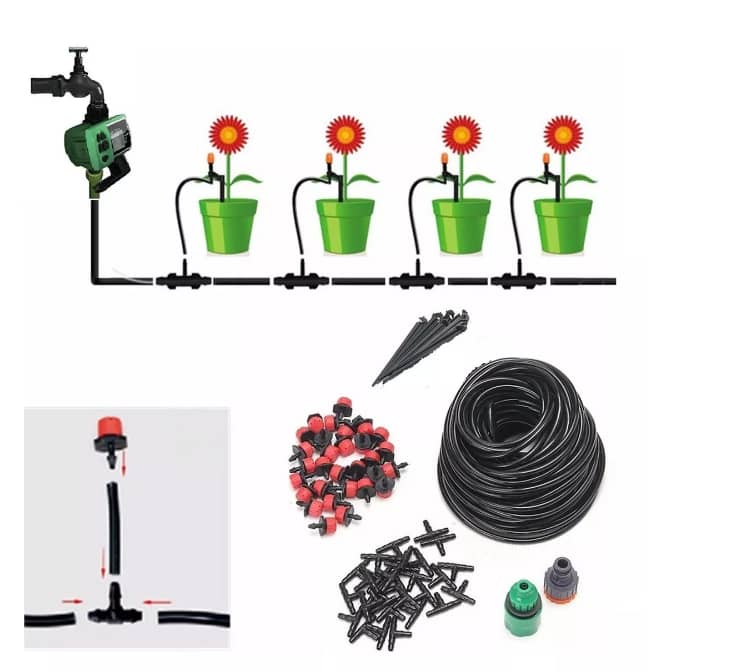 Kit de riego por goteo hasta 50 macetas | Croper