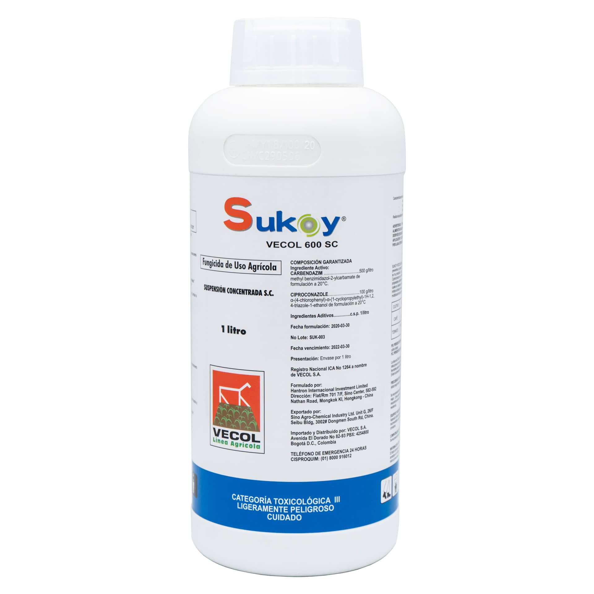 Fungicida Sukoy® Vecol 600 SC x 200 Ml | Croper