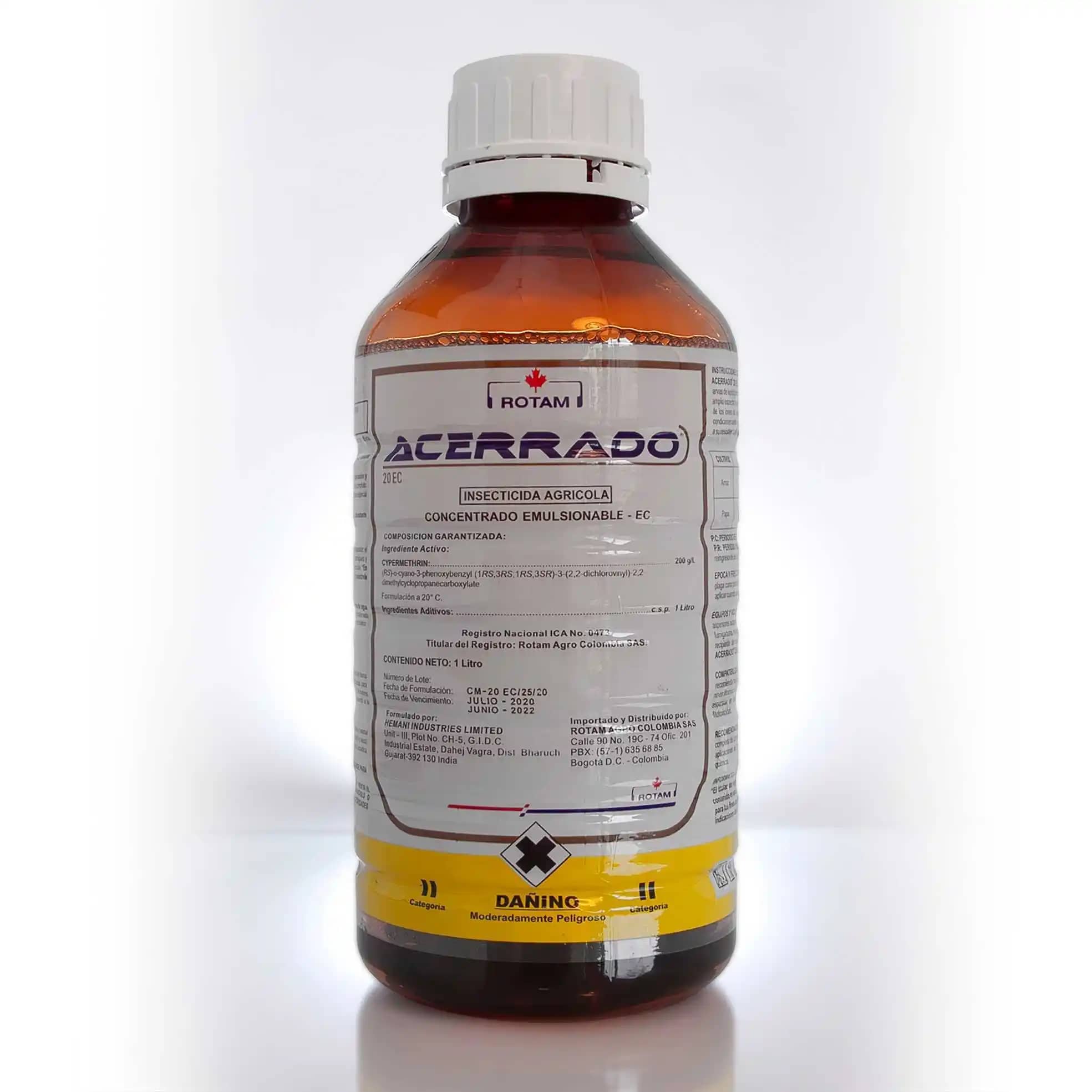 Insecticida Acerrado 20 Ec x 1 Lt - Rotam | Croper