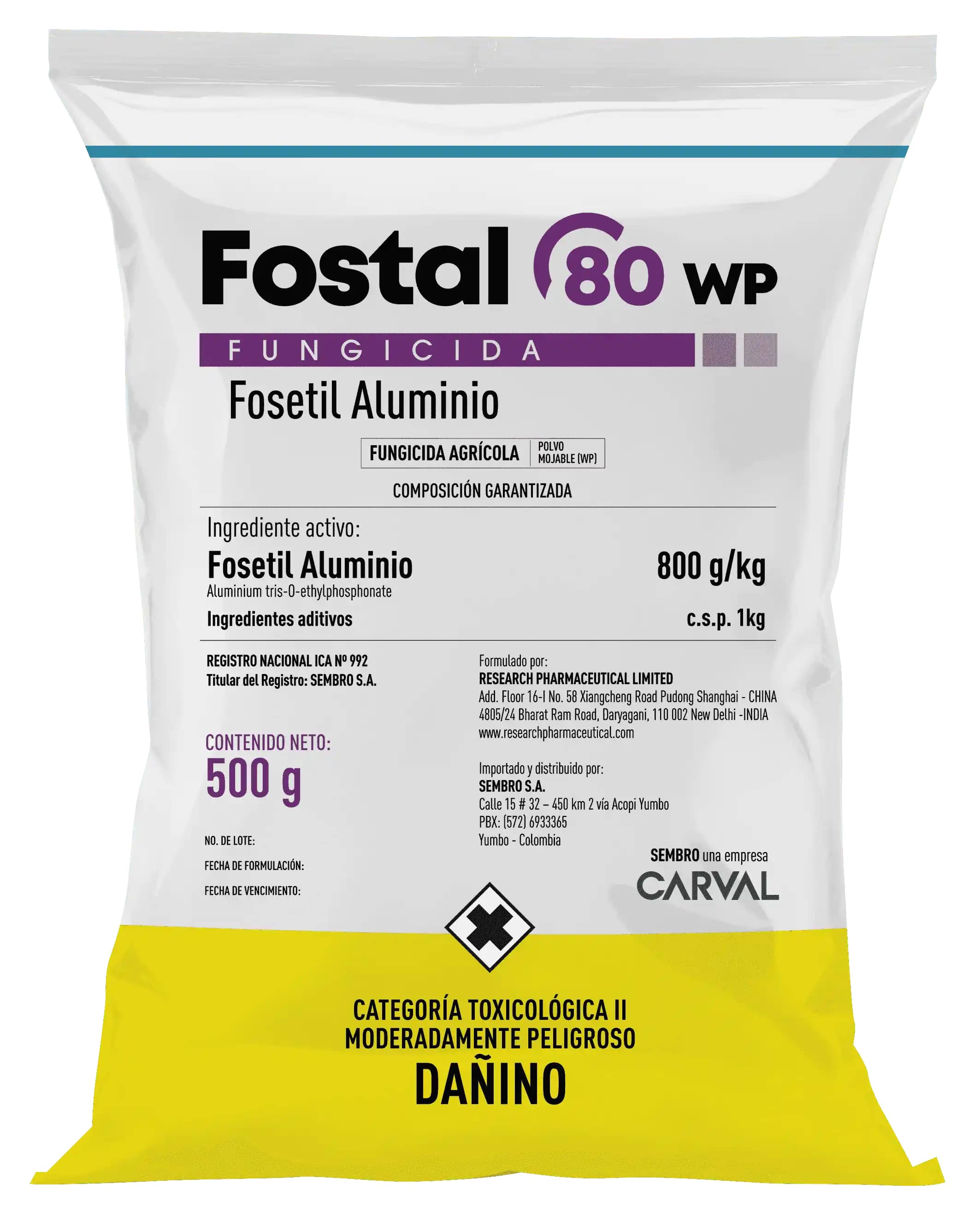 Fungicida sistémico curativo Inicial Fostal 80 WP x 500 gr | Croper
