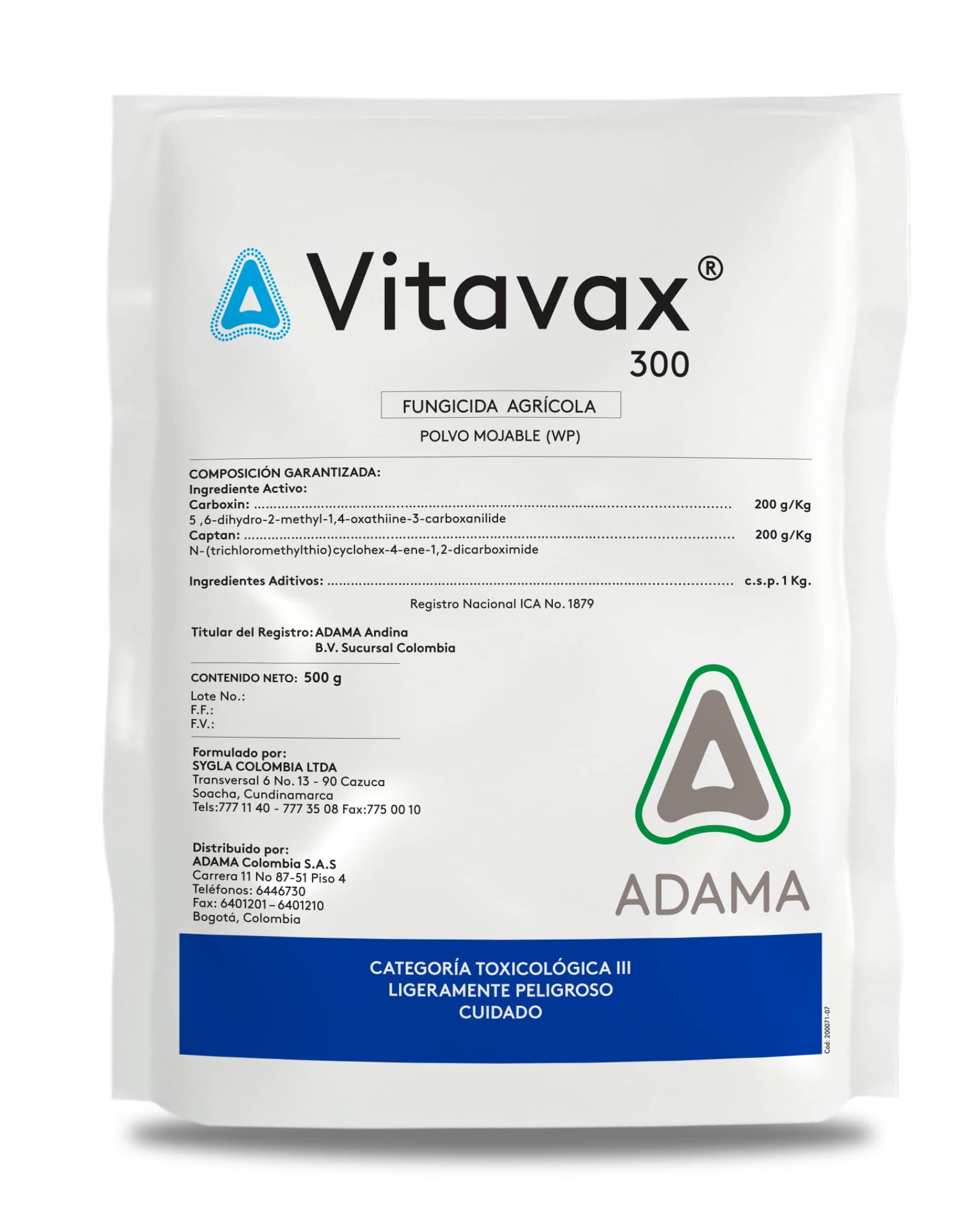 Fungicida Vitavax 300 WP x 500 Gr - Adama | Croper