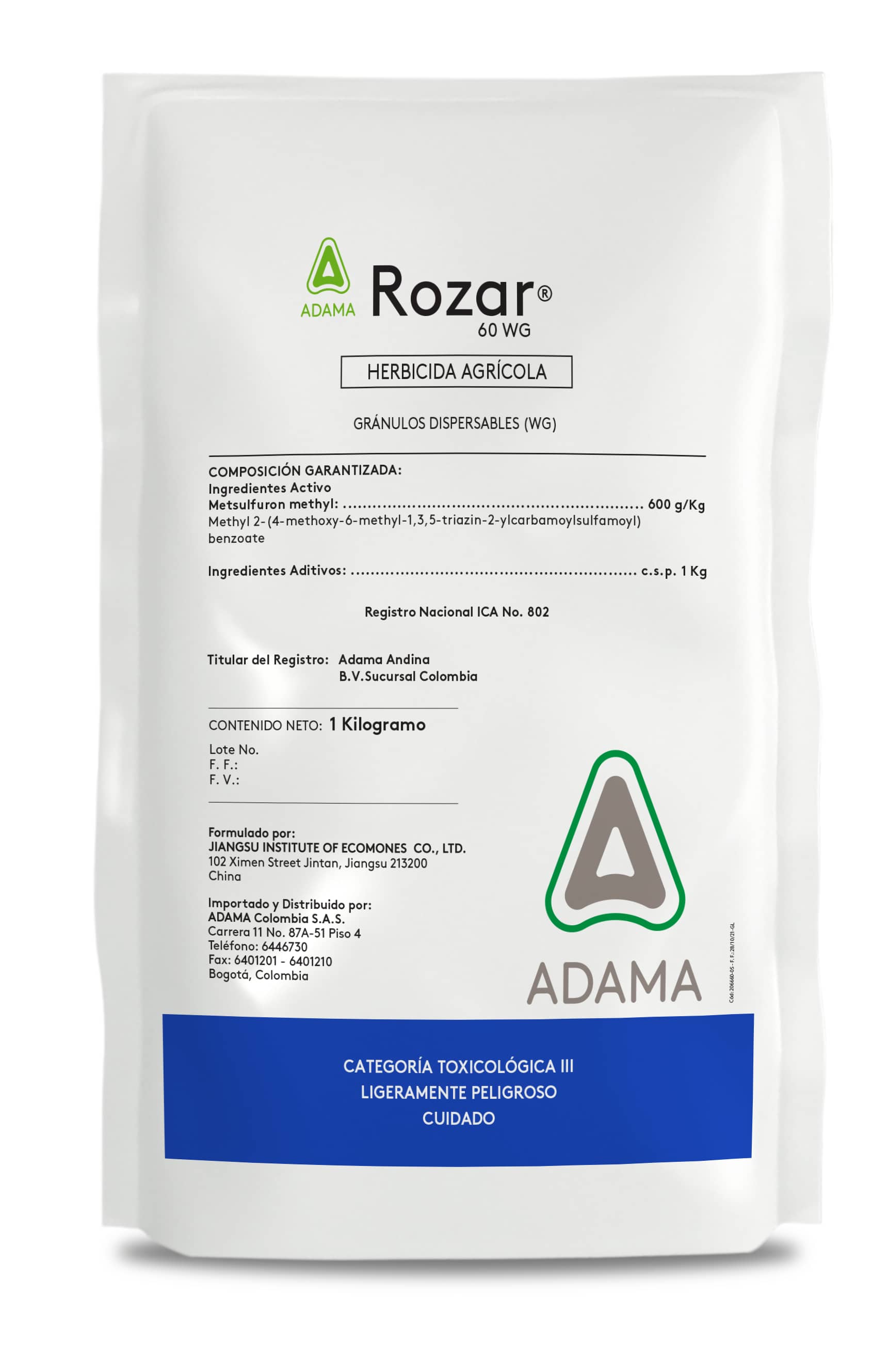 Herbicida Rozar® 60 WG x 1 Kg - Adama | Croper