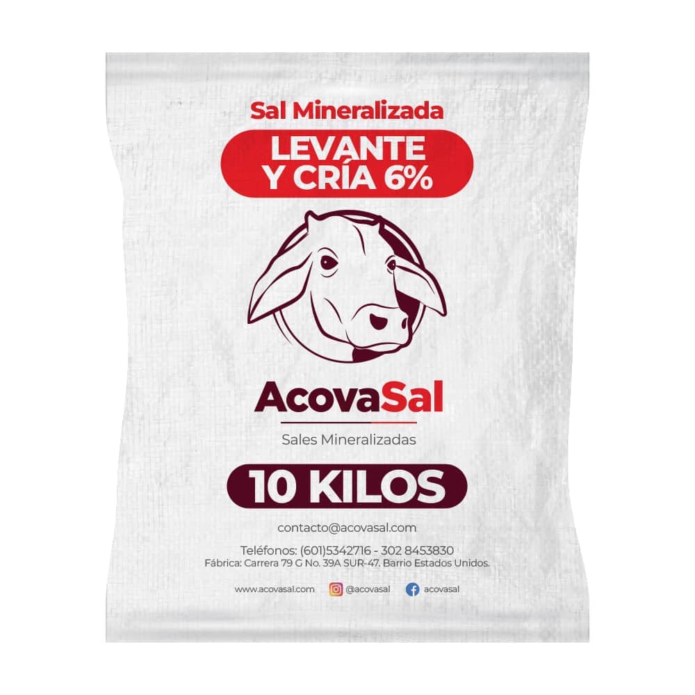Sal Mineralizada Premium Cría 6 % x 10 Kg | Croper