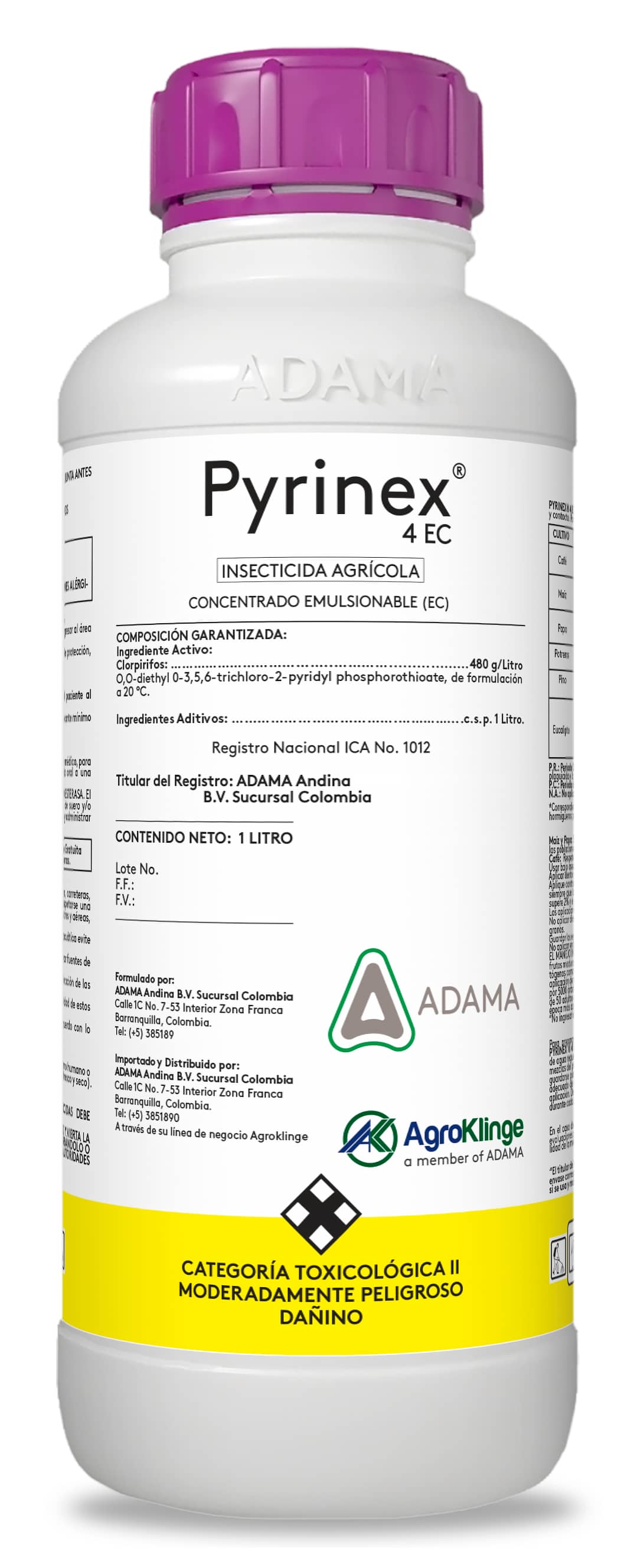 Insecticida Pyrinex® 4 EC x 1 Lt - Adama | Croper