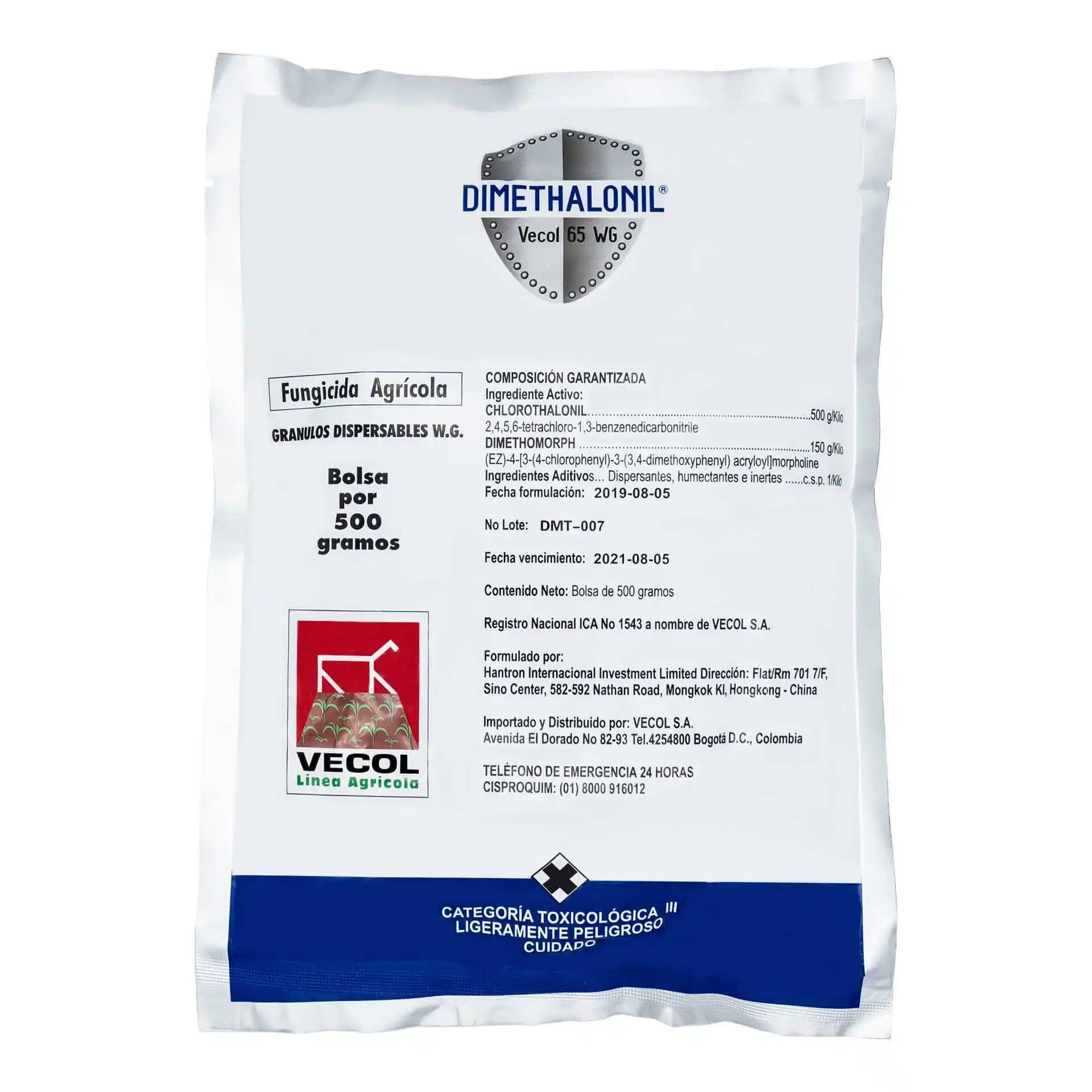 Fungicida Dimethalonil® Vecol 65 WG x 500 Gr | Croper