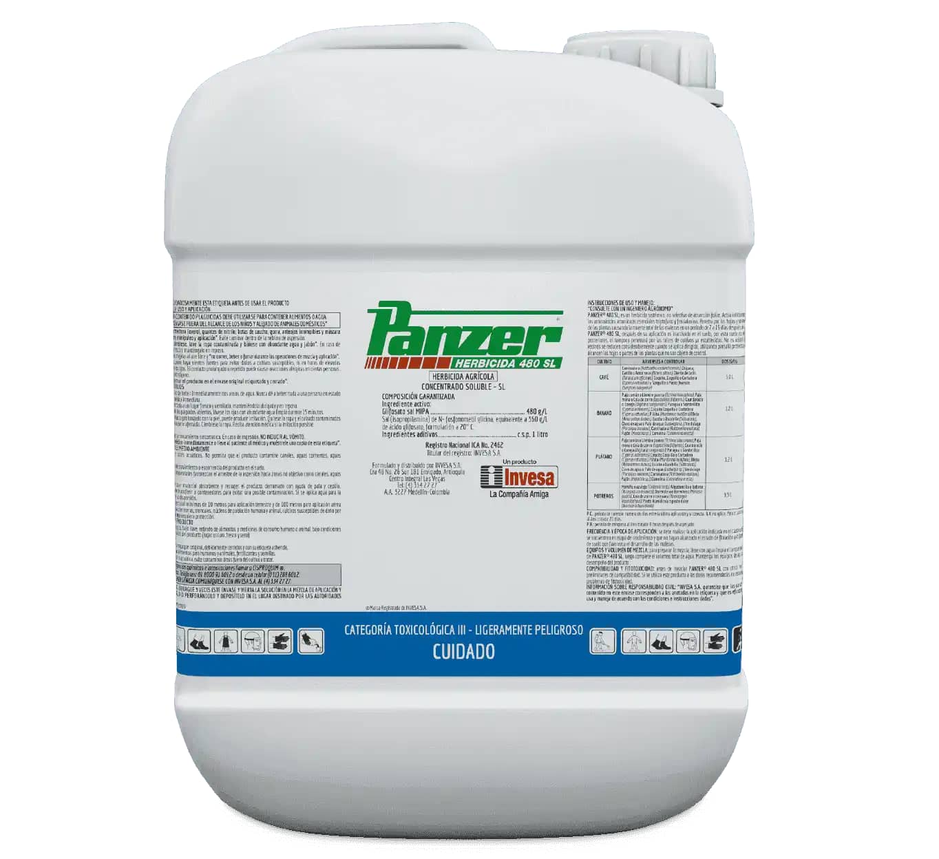 Herbicida Panzer 480 Sl x 10 Lt | Croper