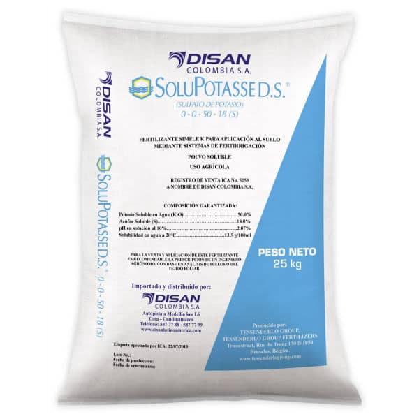 Fertilizante Solupotasse x 25 Kg - Disan | Croper