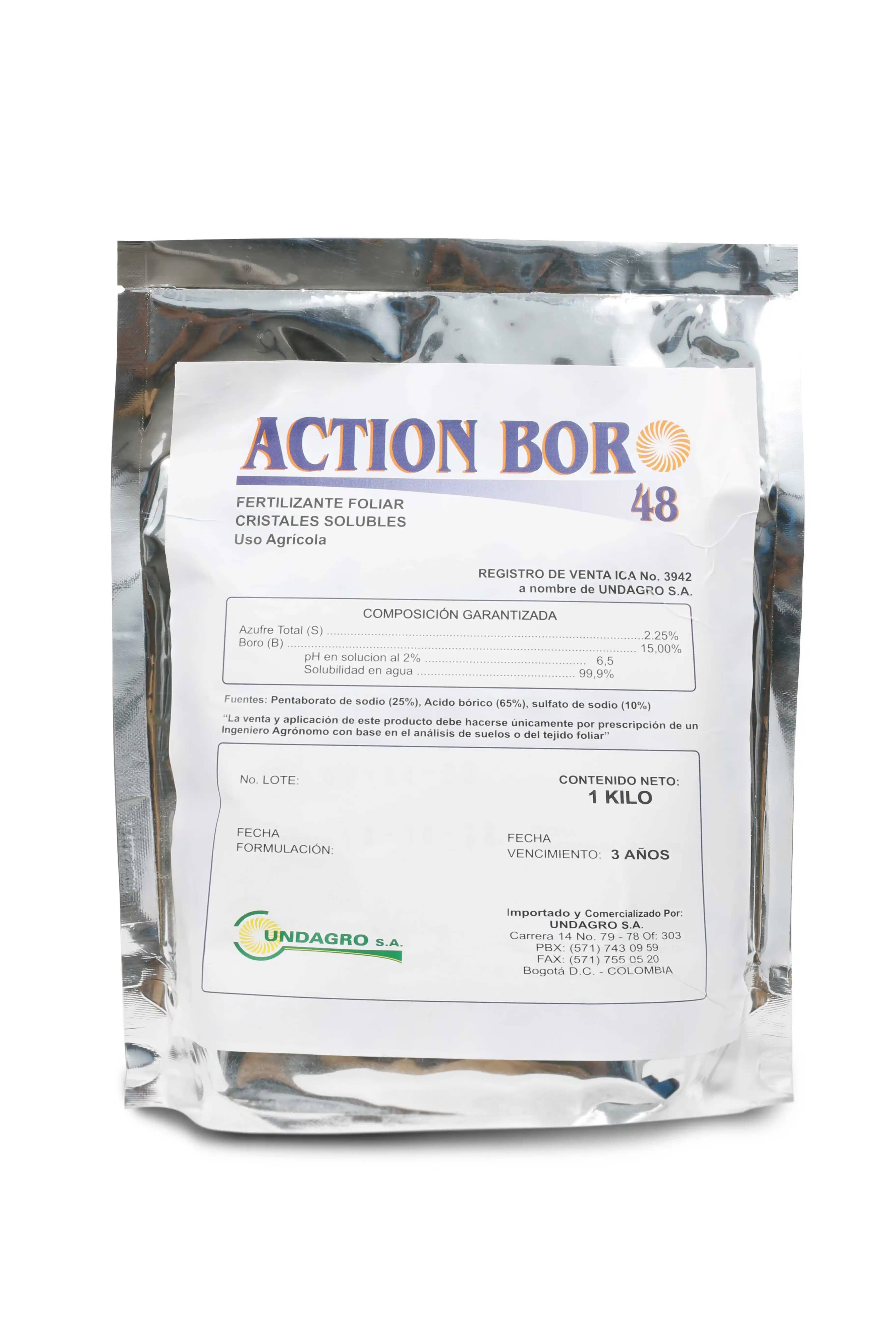 Fertilizante Hidrosoluble Action Boro 48 x 1 Kg | Croper